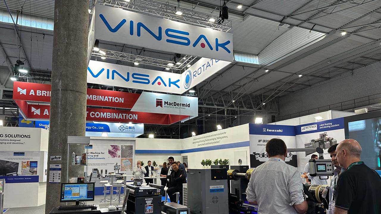 Vinsak and Rotatek participate jointly at Labelexpo Europe 2025 | Labels & Labeling