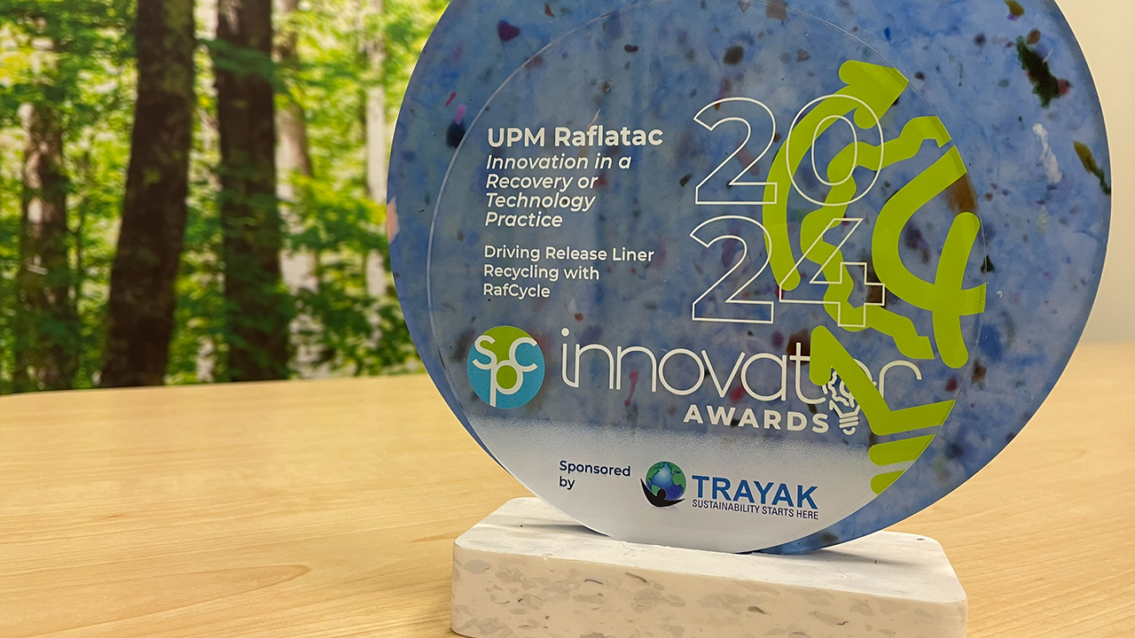 UPM Raflatac’s RafCycle recycling service wins innovator award | Labels ...