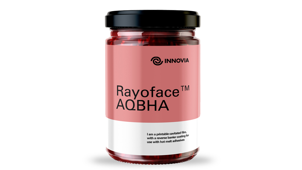 Innovia introduces Rayoface AQBHA hot melt film | Labels & Labeling