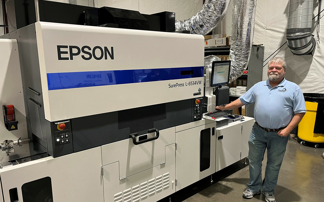 Husky Labels installs Epson SurePress L-6534VW UV | Labels & Labeling