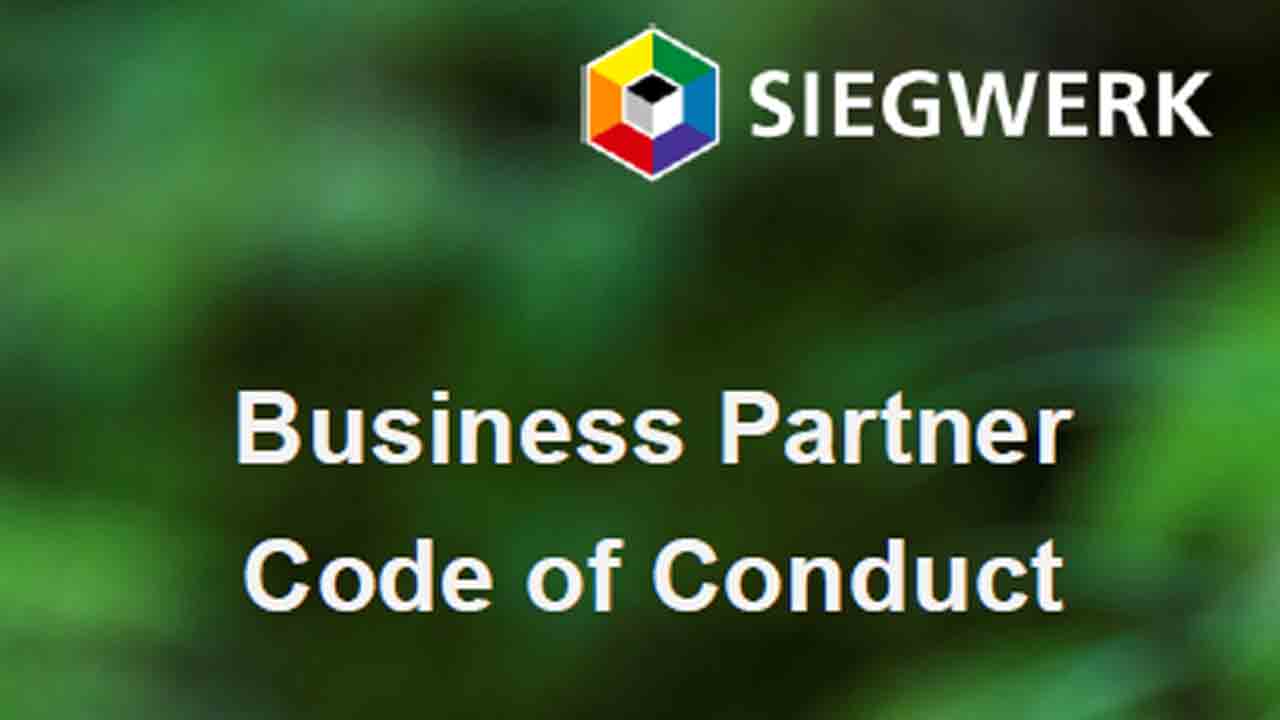 Siegwerk unveils new business partner code of conduct | Labels & Labeling