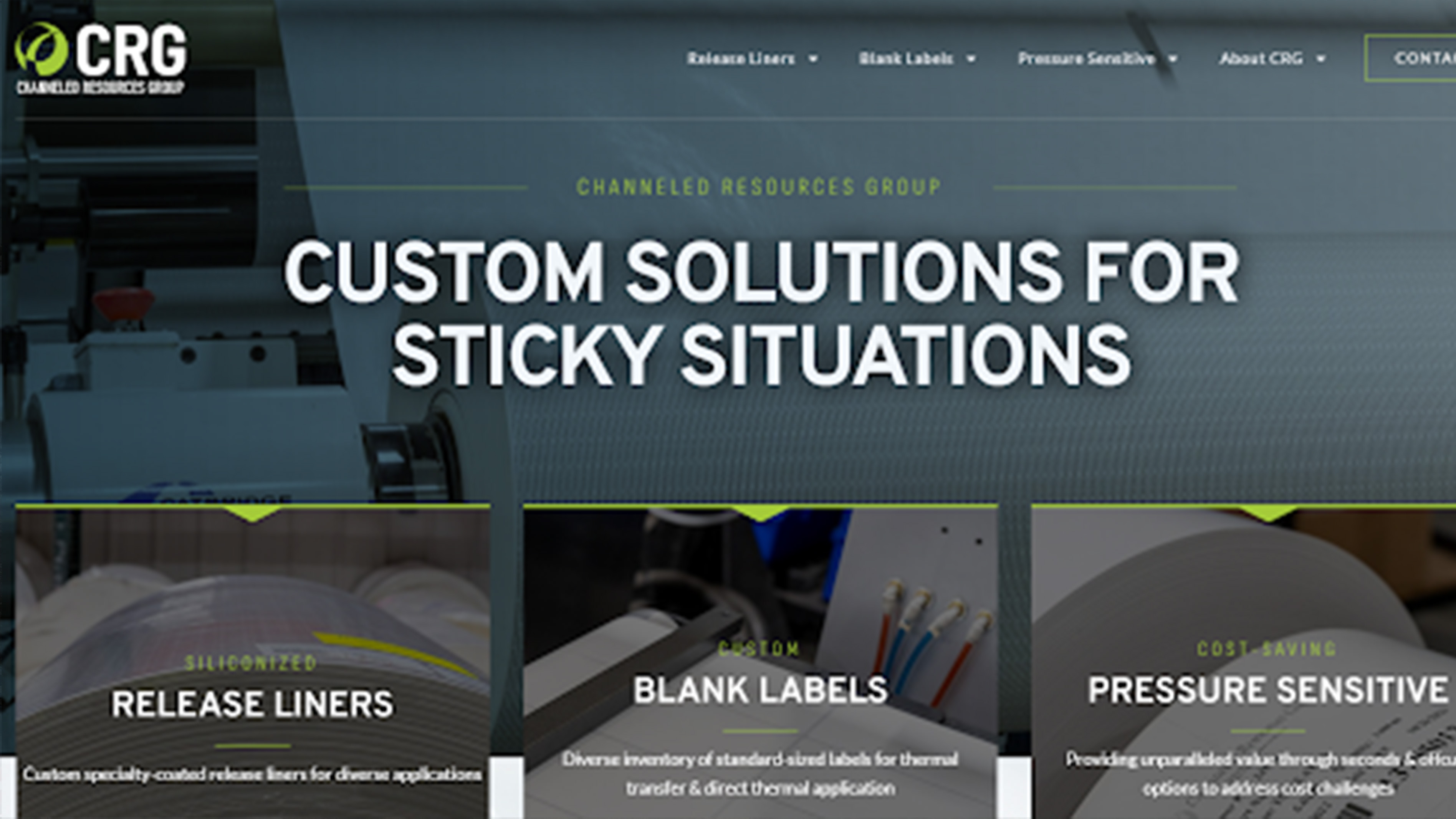 Channeled Resources Group launches new website | Labels & Labeling