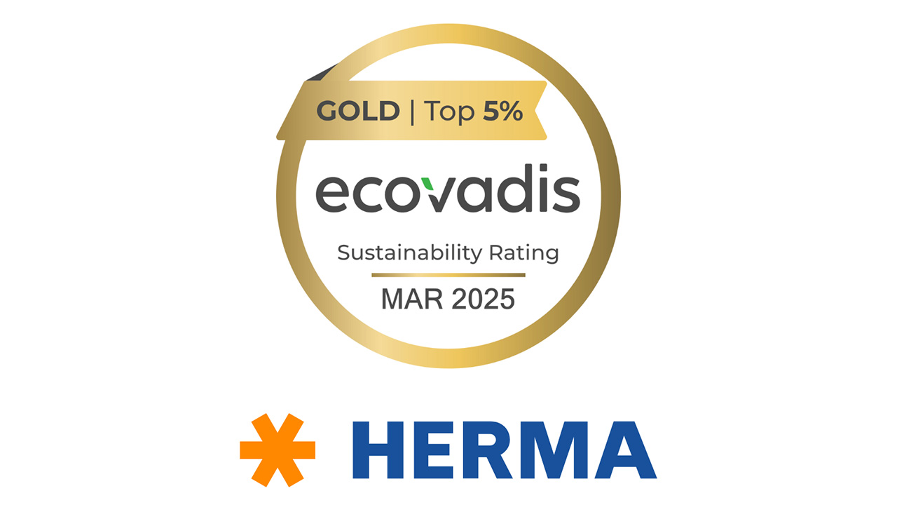 Herma earns Gold Rating from EcoVadis for sustainability | Labels ...
