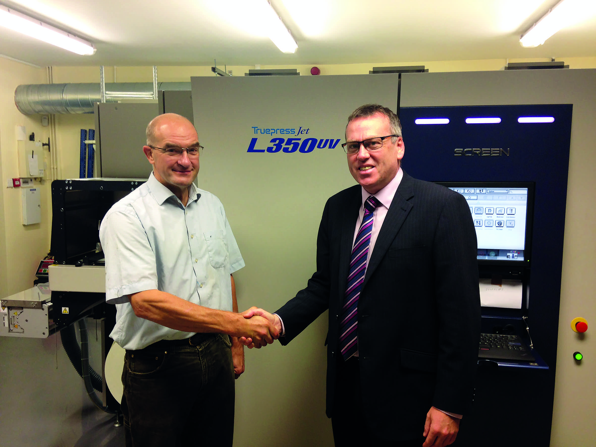 Hine Labels buys Screen Truepress Jet L350UV digital press | Labels ...