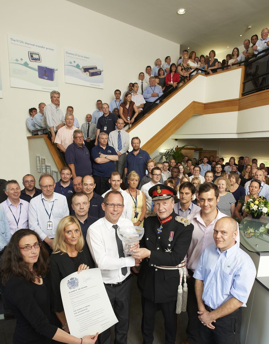 Domino receives Queen's Award | Labels & Labeling