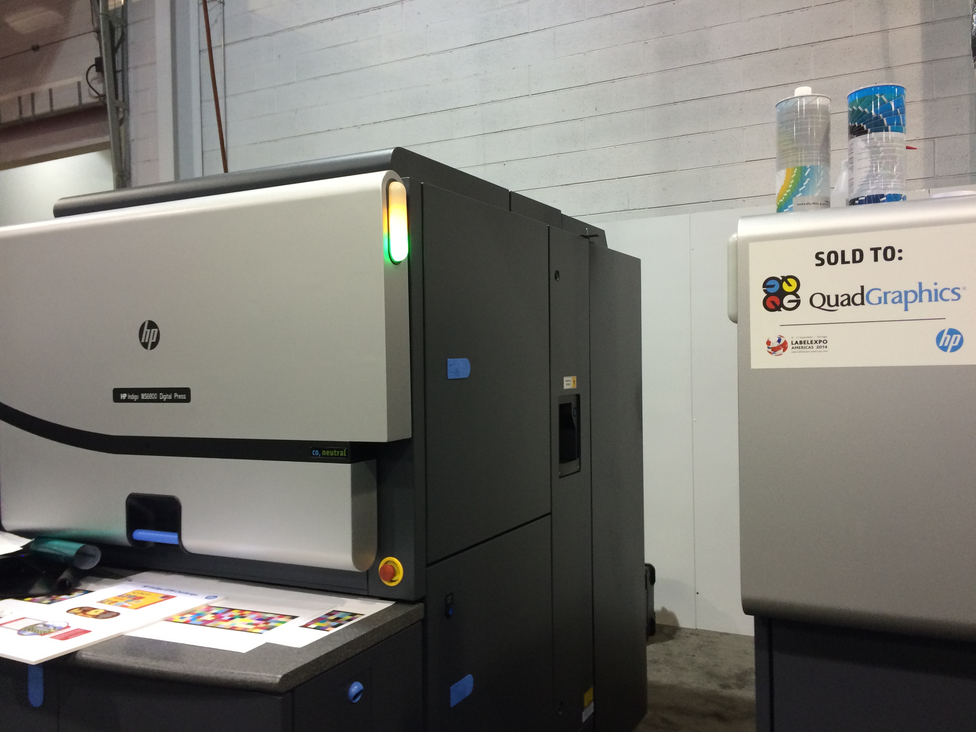 Quad/Graphics purchases HP Indigo WS6800 at Labelexpo Americas 2014 ...