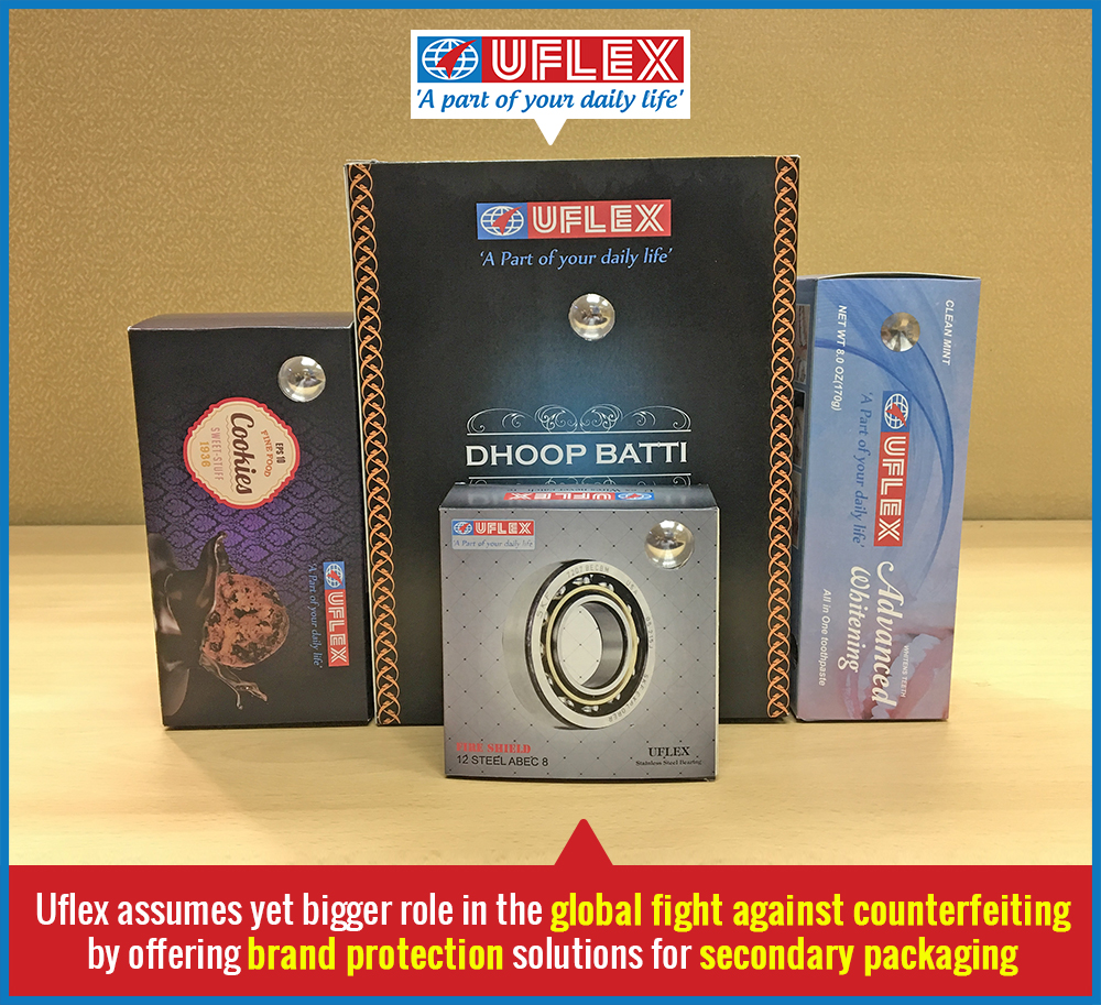 Uflex introduces security features on secondary packaging | Labels ...