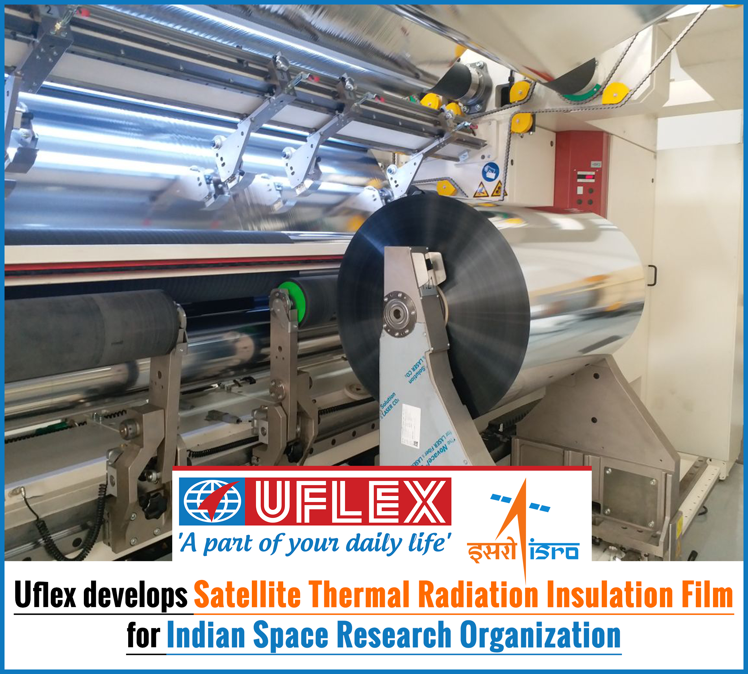 Uflex develops satellite thermal radiation insulation film | Labels ...