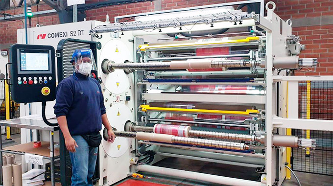 Comexi installs S2 DT compact slitter remotely in Ecuador | Labels ...