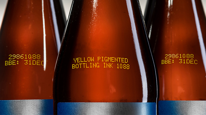 Linx launches fast-drying yellow bottling ink | Labels & Labeling
