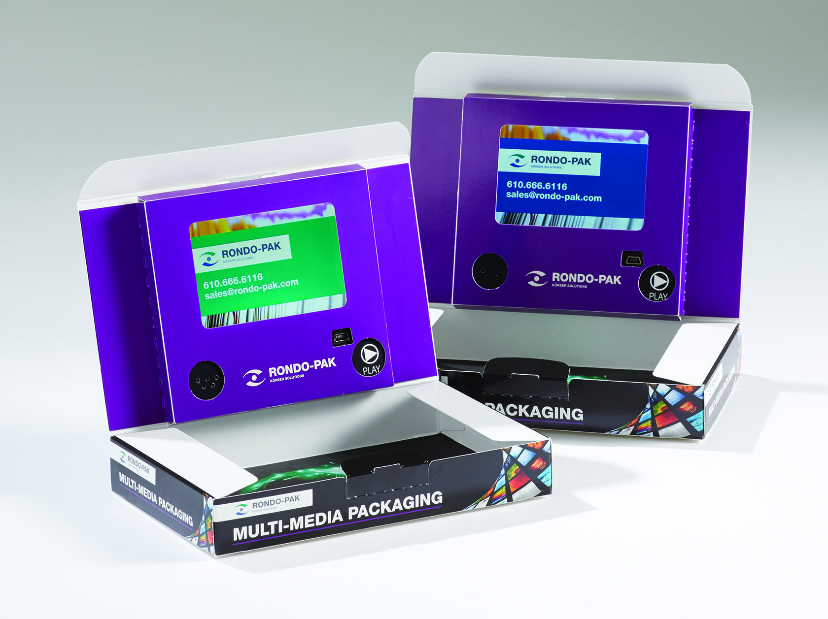 Rondo-Pak develops cartons with HD video screen | Labels & Labeling